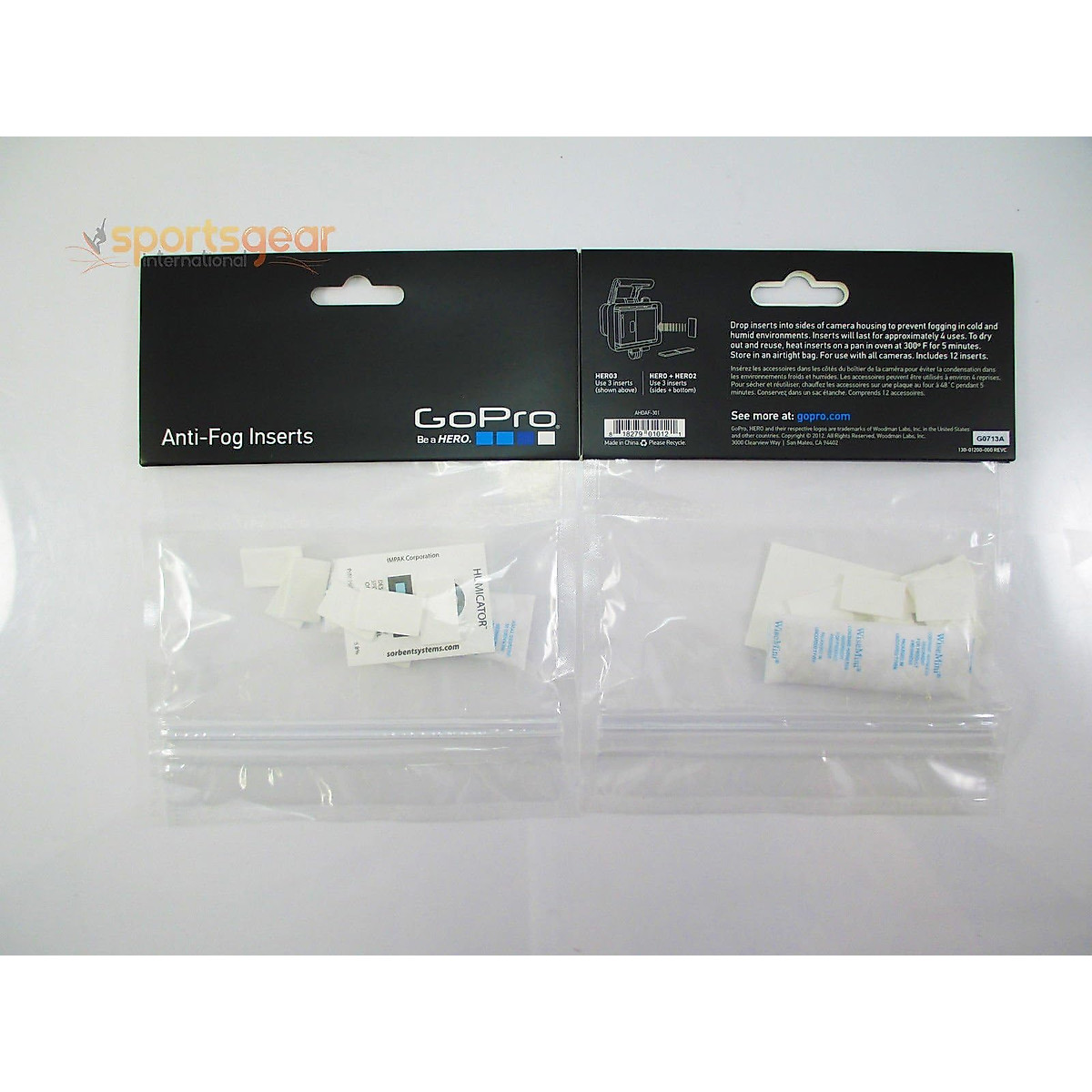 GoPro Anti-Fog Inserts (GoPro OFFICIAL ACCESSORY)