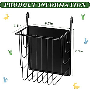 2 Pcs Pet Hay Feeder Guinea Pig Metal Hookable Manger Rabbit Feeder Hay Holder for Rabbits Hanging Hay Rack Timothy Hay for Guinea Pig Bunny Chinchilla Small Animal Cage, 7.3 x 6.7 x 4.3 Inch