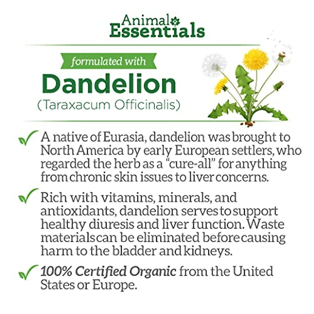 Animal Essentials Tinkle Tonic Herbal Formula for Healthy Urinary Tract in Dogs & Cats, 1 fl oz - Made in the USA, Alcohol Free