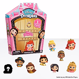 Disney Doorables Glitter and Gold Princess Collection Peek, 8 Blind Bag Inspired Figures, Officially Licensed Kids Toys for Ages 5 Up by Just Play