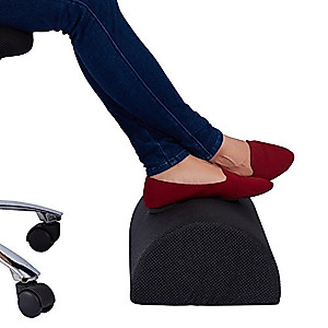 Foot Rest Cushion to Relieve Knee Pain, Tired, Aching & Sore Feet. Reduce Deep Vein Thrombosis. Ideal for Office and Home. High Quality Anti Slip Cover.