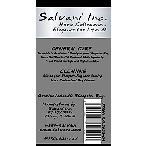 Home Collezione by Salvani Sheepskin Rug Throw Genuine Icelandic (Frosted Brown Curly)