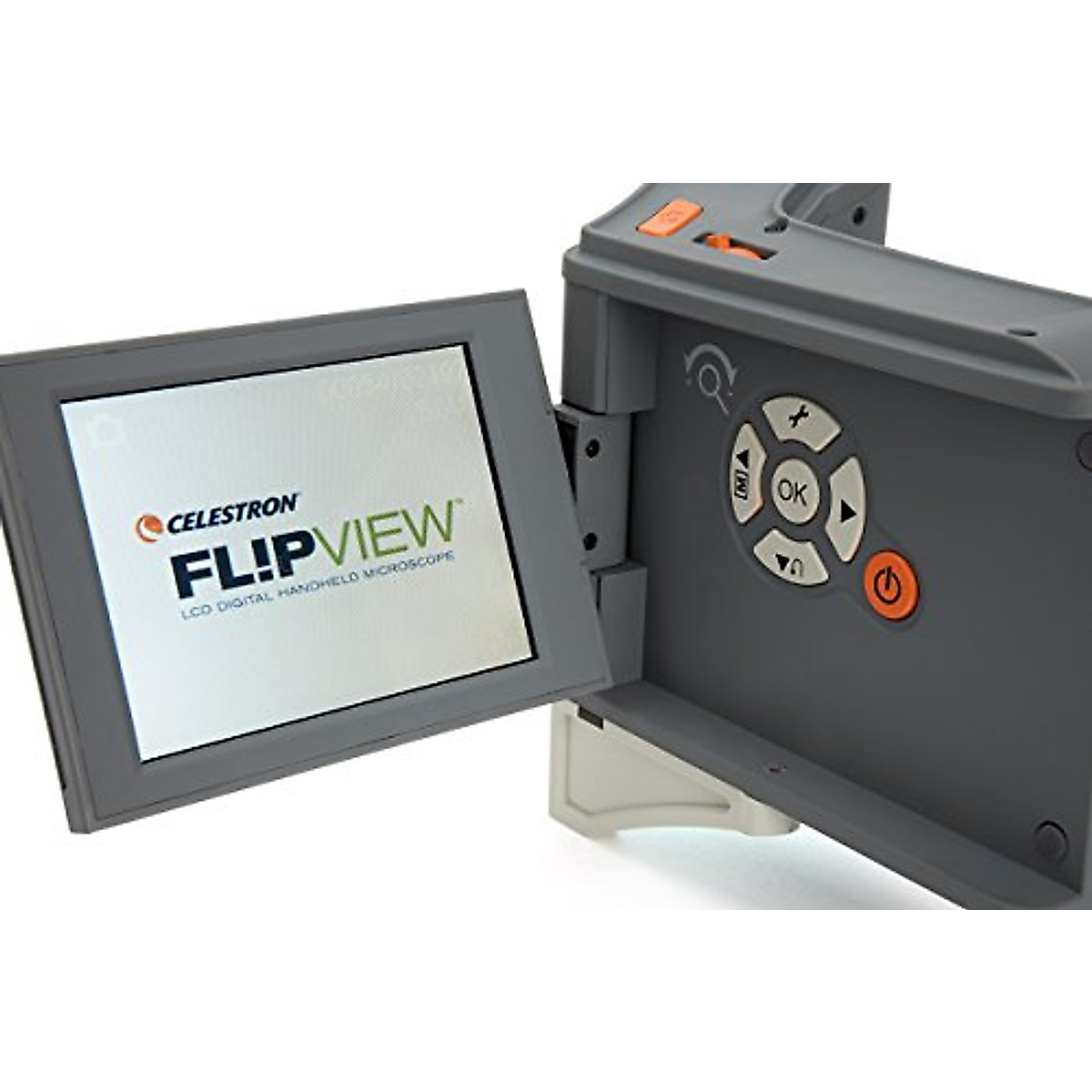 Celestron 44314 FlipView Handheld LCD Microscope (Grey)