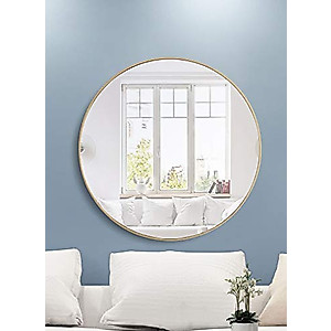 Living District Elegant Decor MR4045BR Eternity Mirror, Brass