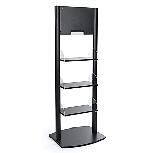 Displays2go Digital Sign Shelving Racks, Plug n-Play, 21.5" Screen, Built-in-Speakers â€“ (DRS21BK)