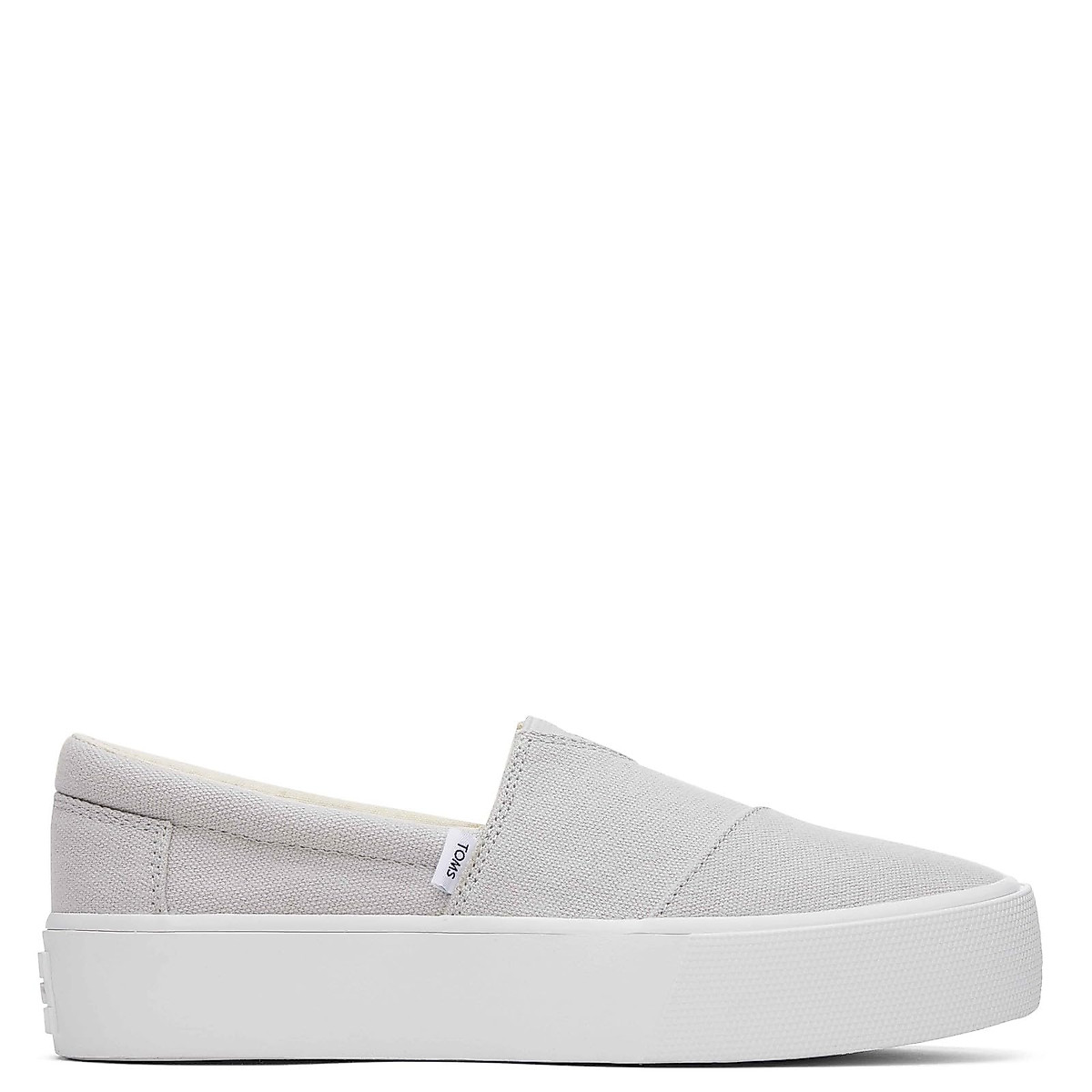 TOMS Women's Fenix Platform Slip-On Sneaker, LUN Gry Wash CVS, 7.5