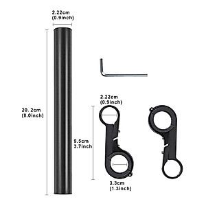 Tinke Handlebar Extender Bicycle Aluminum Alloy Bracket Extension Double Handlebar Extension Mount Holder Use for XIAOMI M365 Ninebot ES1 ES2 and Mountain Bicycle