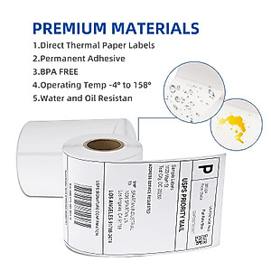 BLVD-LPF OBEY YOUR LUXURY 4"x6" Direct Thermal Shipping Labels, 250 Labels/1 Roll, Perforated, Address Mailing Postage Paper Roll Compatible with MUNBYN, Jadens, Jiose Printer, Strong Adhesive (1)