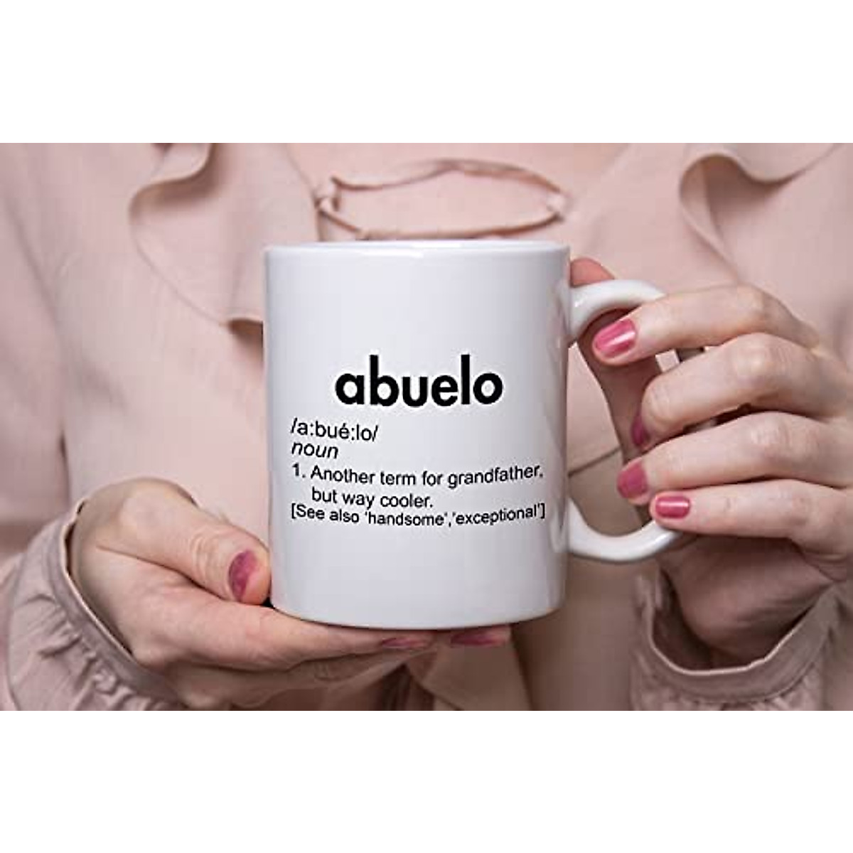 Dictionary Definition Fathers Day Gift Grandpa Abuelo Coffee Mug, Tee for Men Guys, Sarcastic Sense Of Humor Tea Cup