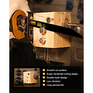 Goshine 25 Pack 9 inch 14/18TPI Bi-Metal Auto Dismantling Reciprocating Saw Blades for 1/16-5/16 Medium Metals,9" Cobalt Teeth sawzall Blades Metal