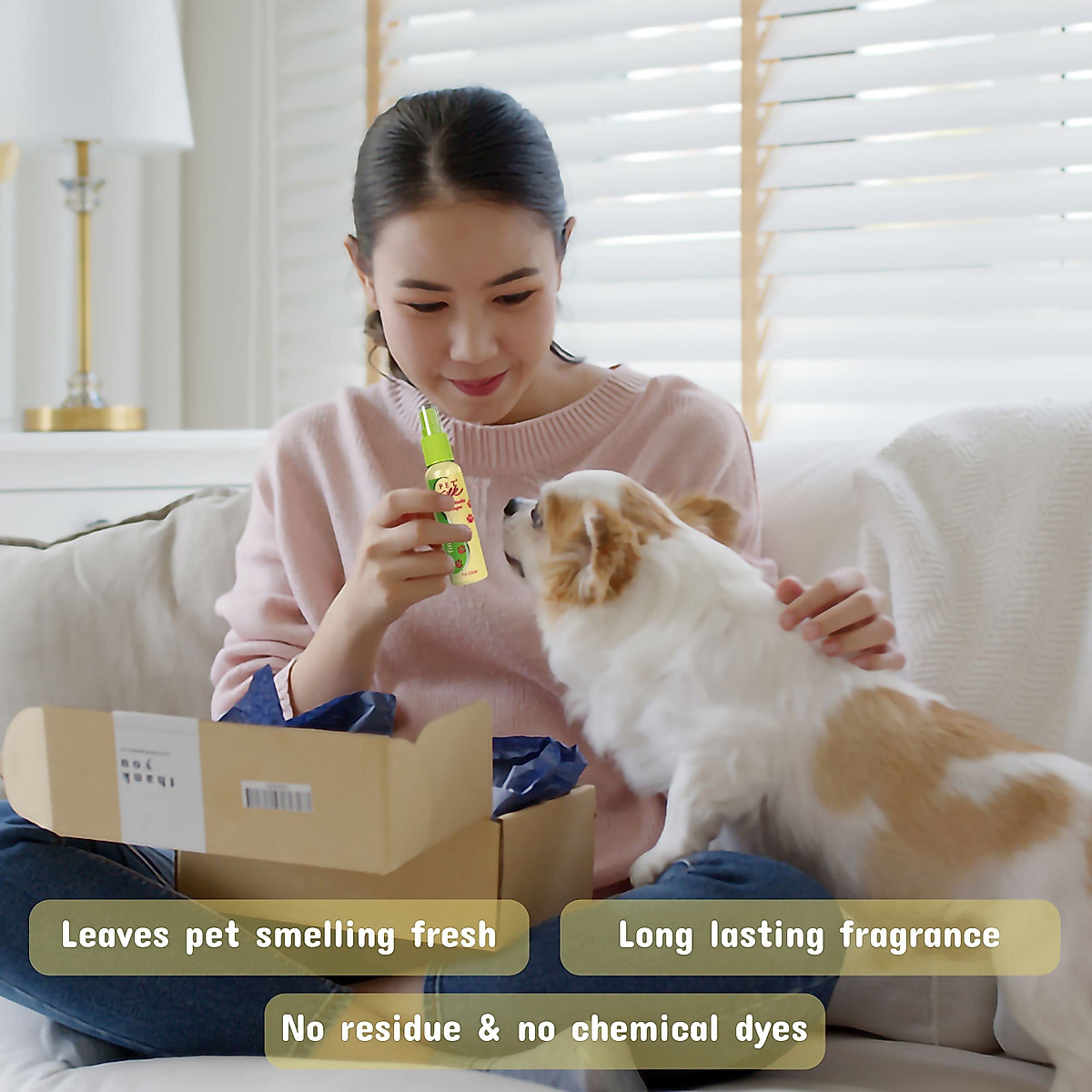 Pet Silk Clean Scent Pet Cologne 11.6oz, Odor Eliminator Animal Deodorant & Body Perfume Spray, Conditions and Deodorizes, Clean & Fresh Scent made for Dogs, Cats, Horses and more!