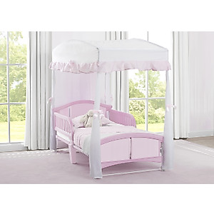 Delta Children Girls Canopy for Toddler Bed, White