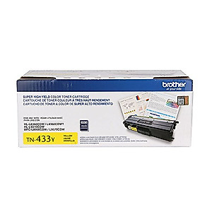 Brother Reseller TN433BK TN433C TN433M TN433Y High Yield Toner Cartridge 4-Pack - 4 Color