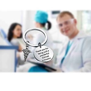 BAUNA Nursing Instructor Key Ring Idea for Nurse Clinical Instructor Keychain