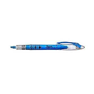 SHARPIE Liquid Highlighters, Chisel Tip, Blue, Box of 12