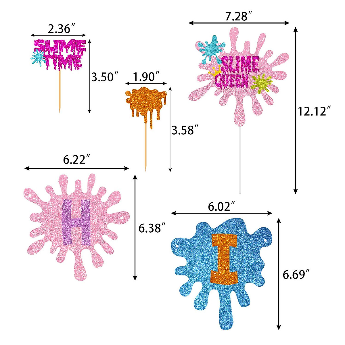 Slime Birthday Party Decorations Kit for Kids | MOAXMOA