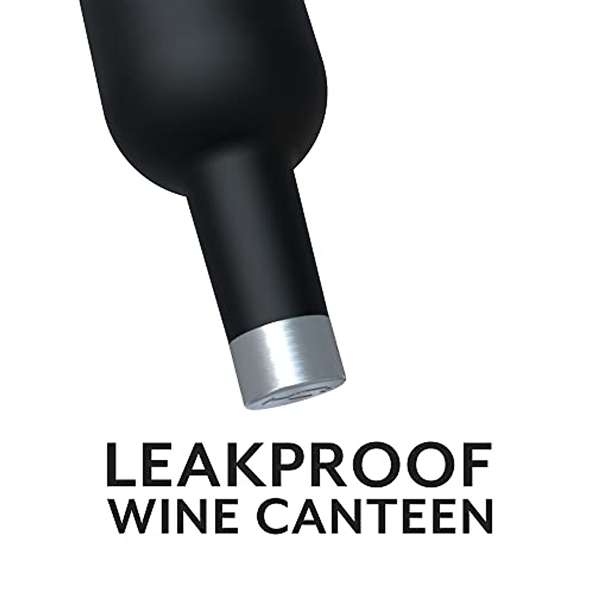 BrüMate Winesulator 25 Oz Triple-Walled Insulated Wine Canteen Made Of Stainless Steel, 24-hour Temperature Retention, Shatterproof, Comes With Matching Silicone Funnel (Glitter Violet)