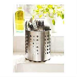 IKEA cutlery caddy stainless steel utensil holder kitchen organizer ORDNING new