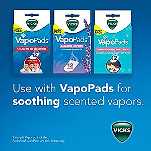 Vicks Mini Filter Free Cool Mist Humidifier, Small Room – Variable Mist Control – Works with Vicks VapoPads