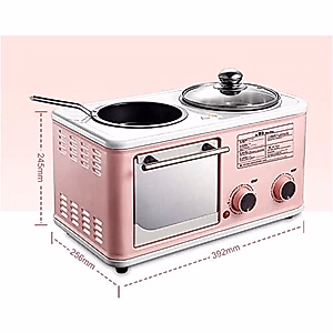 3 in 1 Mini Breakfast Machine Small Electric Oven Electric Breakfast Machine Mini Toaster Baking Oven Omelette Boiler Food Steamer