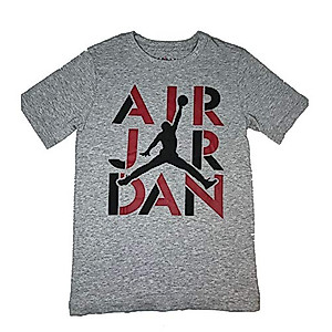Nike Air Jordan Big Boys 8-20 Jumpman Shirts (Small, Grey Heather)