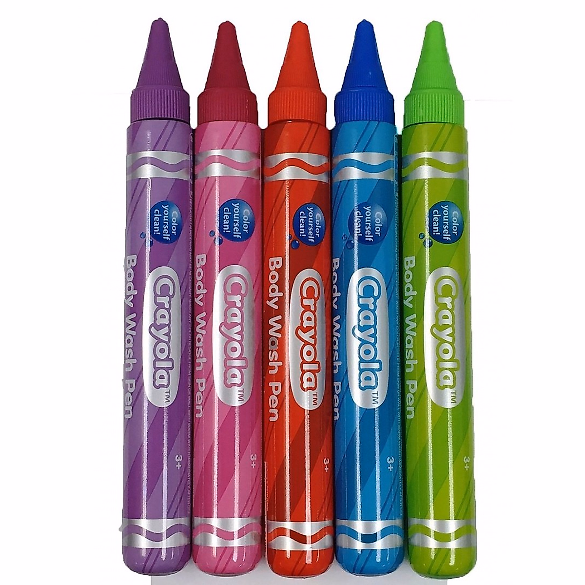 Crayola Crayon Kids Scented Body Wash 1.9 oz Pen Paint Tubes - 6 Pack (Colors Vary)