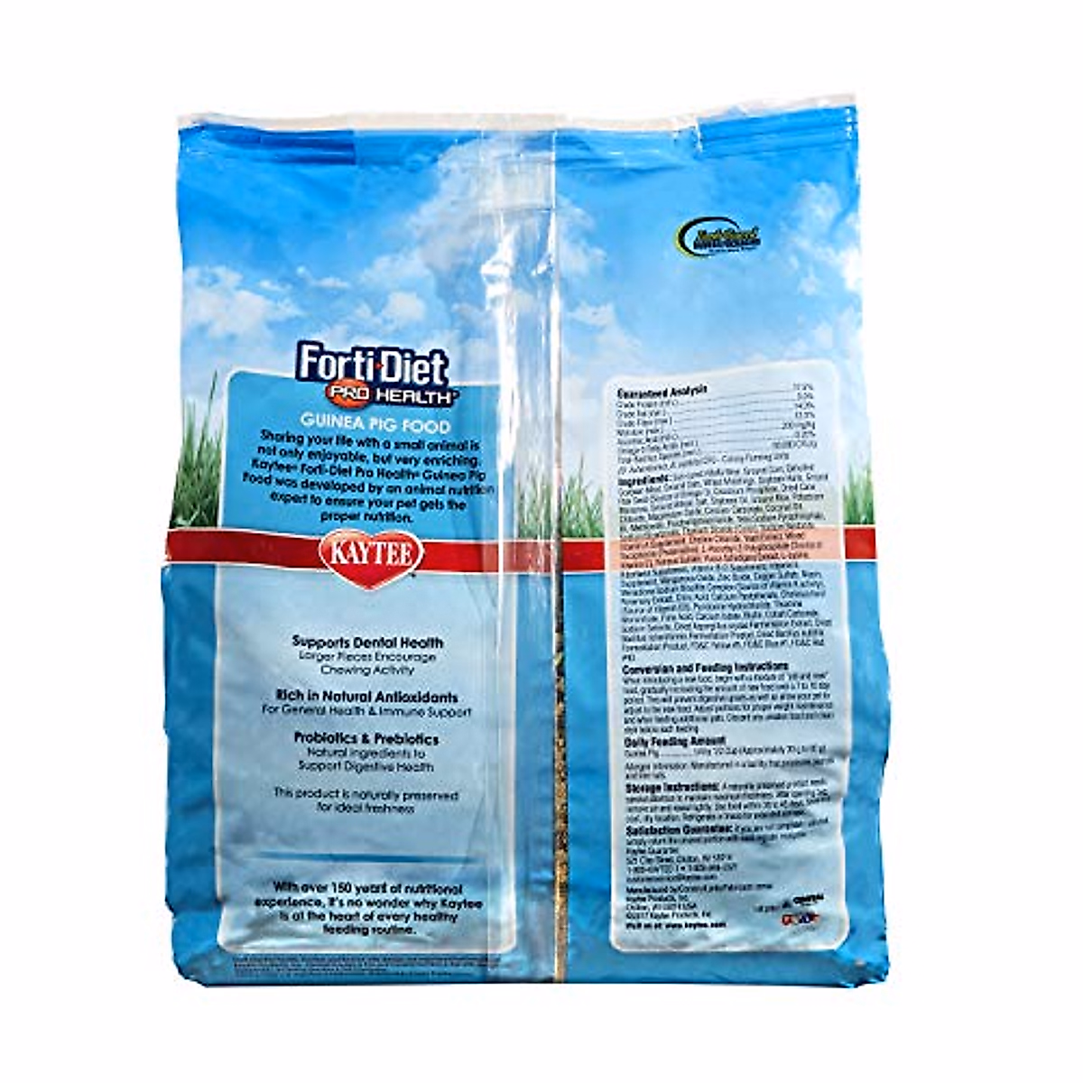 Kaytee Forti-Diet Pro Health Food for Pet Guinea Pigs, 5 Pound