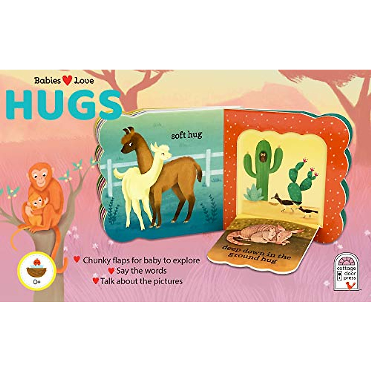 Babies Love Hugs: A Baby and Toddler Emotions Board Book, Ages 0-3