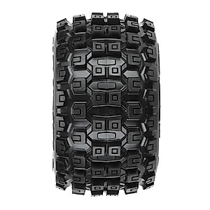 Pro-line Racing 1/8 Badlands MX38 F/R 3.8" MT Tires Mounted 17mm Blk Raid 2 PRO1012710