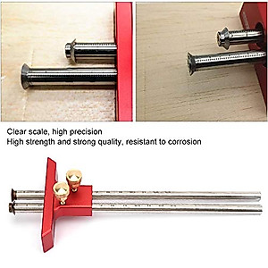 YWBL-WH Double Head Scriber Stainless Steel Woodworking Marking Gauge Scriber Ruler Wood Scribe Tool