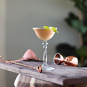 HISTORY COMPANY Jean Harlow “Dinner at Eight” 1933 Cocktail Coupe Glass 2-Piece Set (Gift Box Collection)