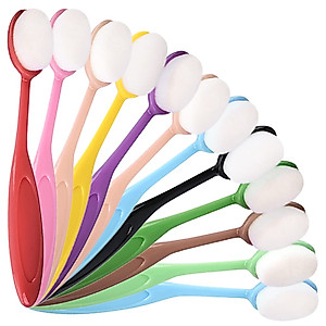 Craft Ink Blending Brush, Crafting Ink Background Blender and Makeup Brush, Soft Bristle Color Coded Handles, Paper Crafter Artist Tool for Painting, Drawing, Card Making, Stamp, Stencil (12Pcs)