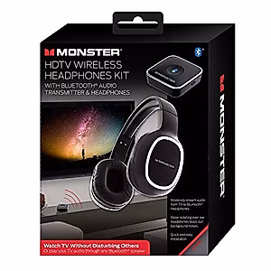 Monacor Monster HDTV Wireless Headphone KIT B, Black (MTH91001WW)