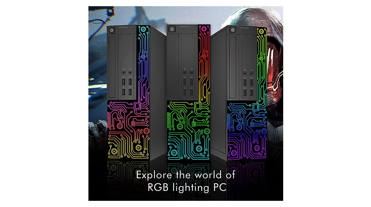 Dell OptiPlex Gaming PC: i5, RX 550, 24" Monitor & RGB Set