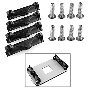 DGZZI CPU Fan Retainer Bracket 4PCS Black CPU Fan Support Bracket for AM4