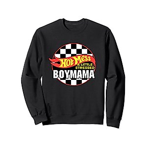 Gifts For Mom Hot Mess A Little Stressed Boy Mama Sweatshirt