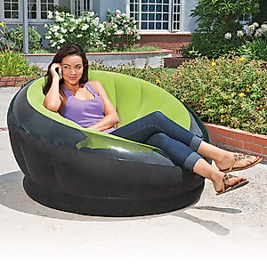 Intex Empire Inflatable Lounge Chair, Lime Green 120V Electric Air Pump