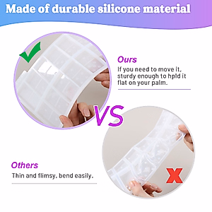 LET'S RESIN Resin Molds, Double 6 Domino Resin Molds 28 Cavities Domino Molds for Resin Casting Standard Size, Silicone Dominos Mold for Epoxy, Clay, Keychain & Jewelry,Glossy & Durable