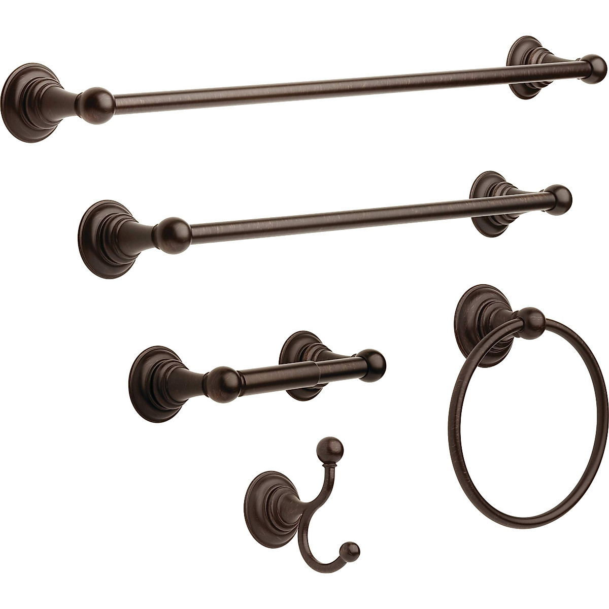 DELTA Providence Double Towel Hook, SpotShield Venetian Bronze , Bathroom Accessories, 134439