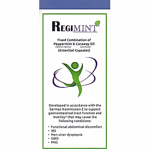 REGIMINT: Peppermint Oil Capsule plus caraway oil enteric-coated for IBS