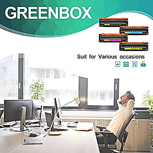 GREENBOX Compatible Toner Cartridge Replacement for Samsung CLT-506L CLT-K506L CLT-C506L CLT-M506L CLT-Y506L CLT-K506S for CLP-680ND CLX-6260FR CLX-6260FD CLX-6260ND CLX-6260FW 680DW Printer (4 Pack)