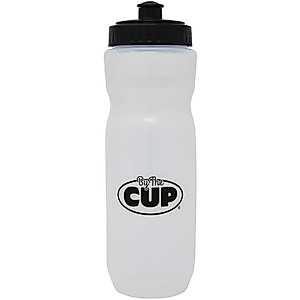 Thick & Easy Clear Thickened Orange Juice Flavored Drink, Honey Consistency, 46 oz with By The Cup Water Bottle