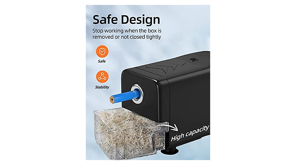 Zmol Electric Pencil Sharpener - Fast and Safe for Kids