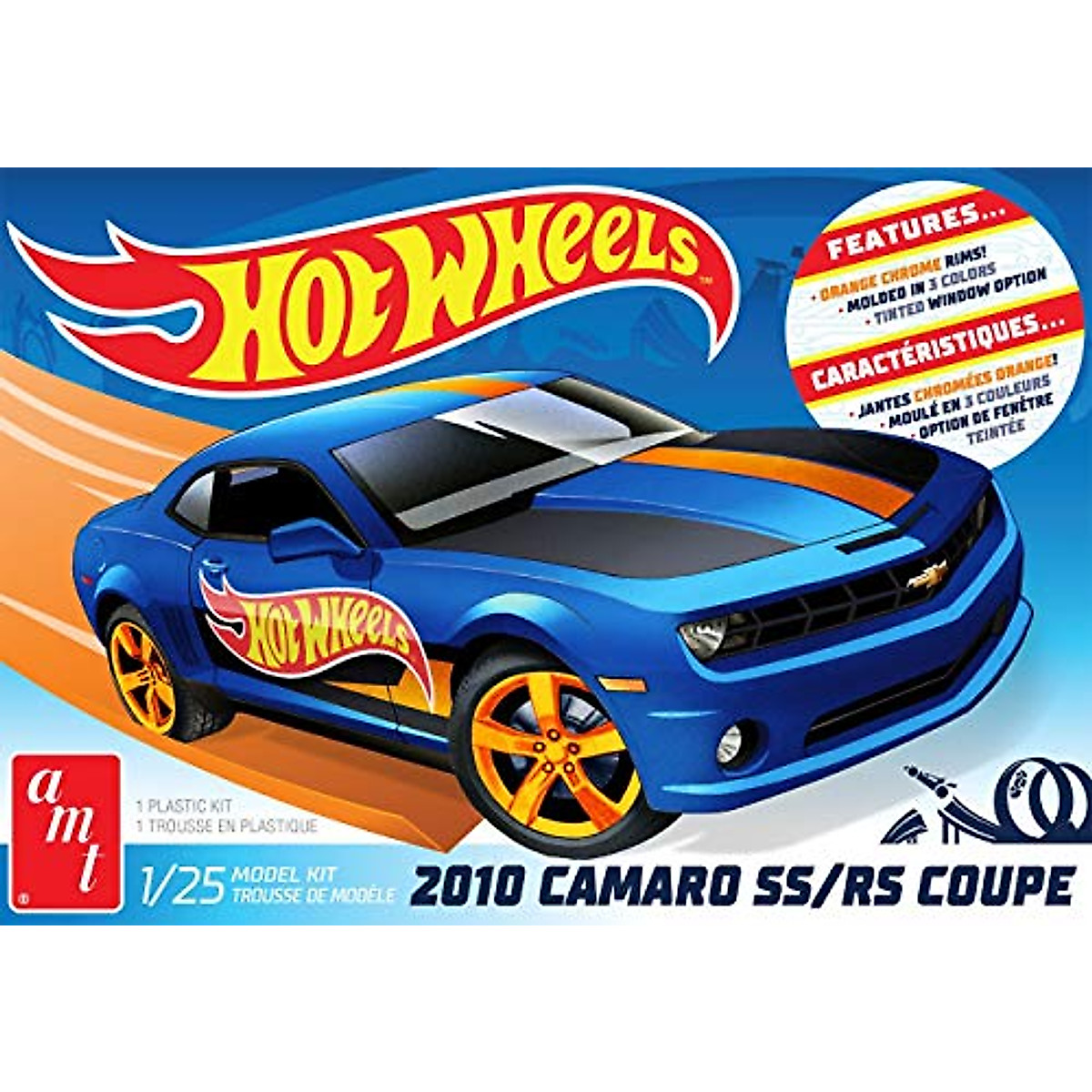 Round 2 Unknown AMT 2010 Chevy Camaro Hot Wheels 1:25 Scale Model Kit (AMT1255M)