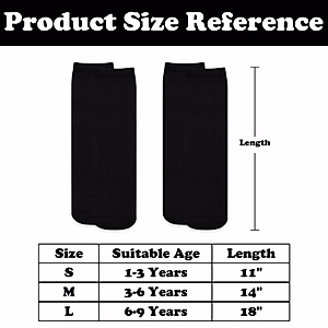 Toddler Knee High Socks for Girls Kids Soccer Socks Kids 4-6 Black Soccer Socks Boys Soccer Socks Youth Football Socks