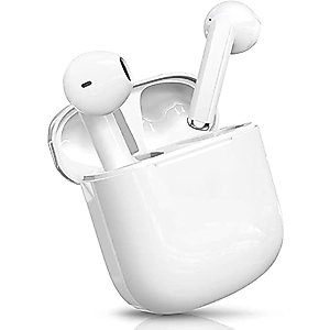 Wireless Earbuds, Bluetooth 5.3 Auto Noise Cancelling Built-in Binaural Microphone in-Ear Headphones with Built-in Microphone Deep Bass IPX7 Waterproof Sports Earphone for Android/Samsung/iPhone