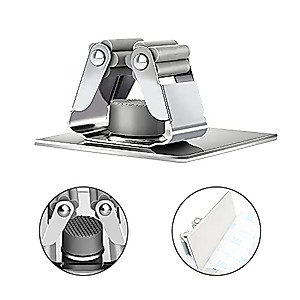 Bowdanie 4 PCS Broom Holder Wall Mount - Mop Holder Self Adhesive Broom Hanger Stainless Steel for Home Garage Garden Laundry Room Storage