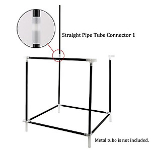 uxcell Shoe Rack Accessories Connectors Set, 13mm Inner Diameter for Repair Assembled Wardrobe, Replacement of Parts 16 Pcs