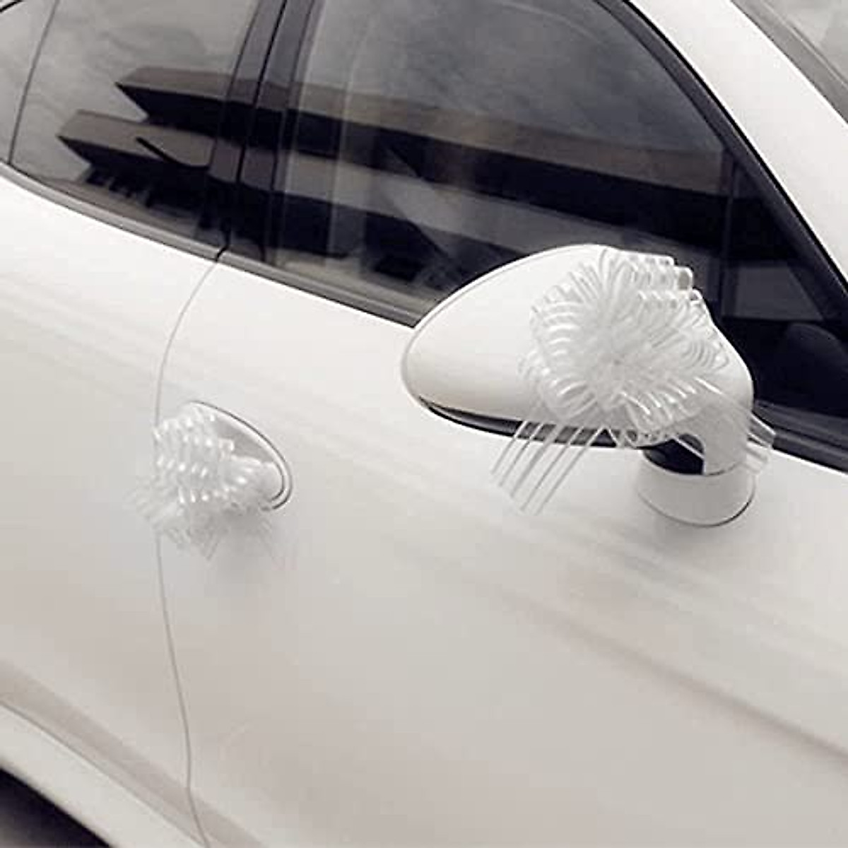 FQTANJU Pull Bow Mixed Color Large Organza Pull Bows Gift Wrapping Pull Bow with Ribbon for Wedding Present Baskets, 6 Inches,10 Pieces