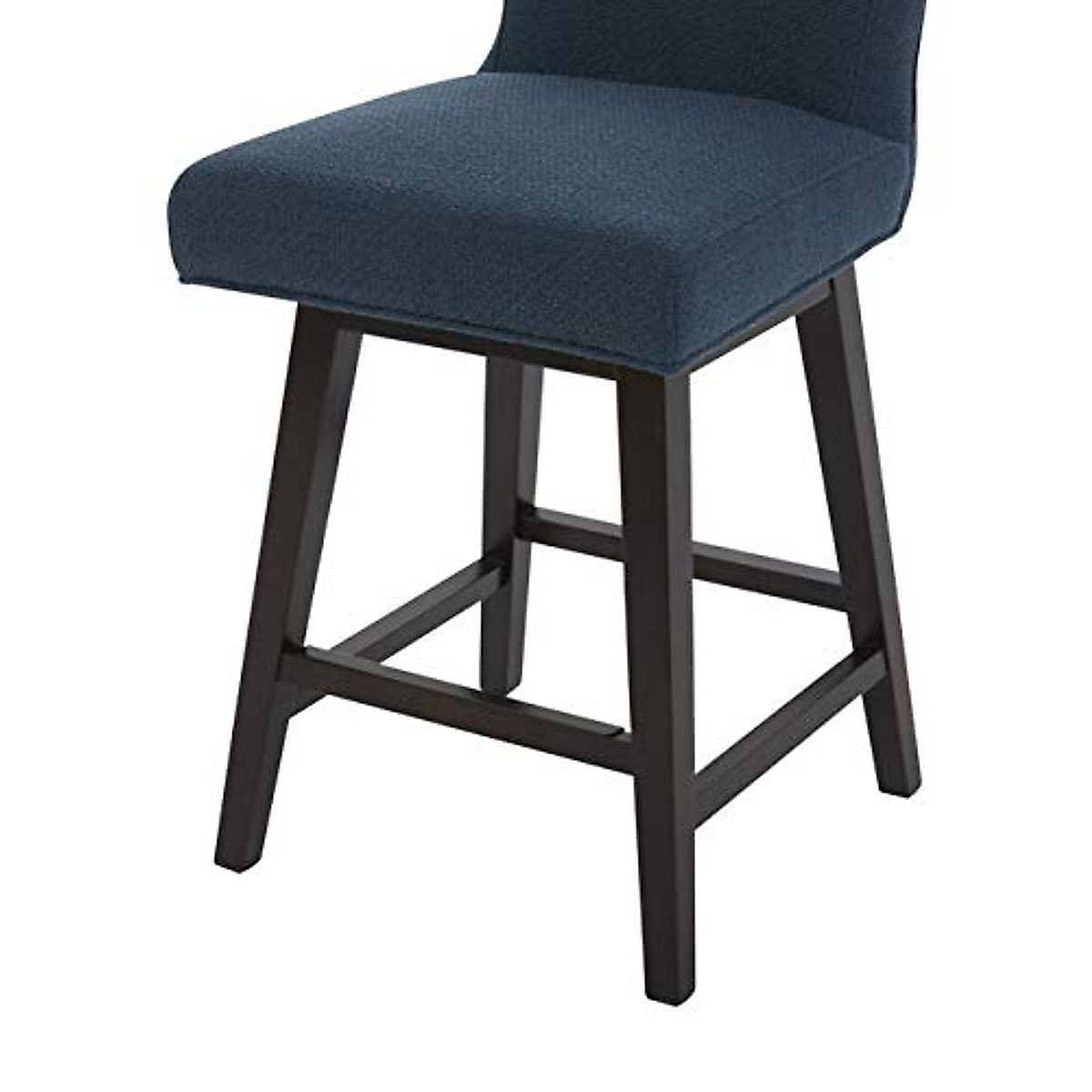 Amazon Brand – Stone & Beam Esme Memory-Swivel Counter-Height Barstool, 39.4"H, Cadet Blue